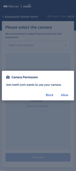 Dual Camera Proctoring (Mobile Pairing Guide)